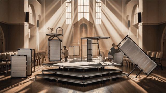 Portable Staging for Churches:e - NexGen Portable Staging - Platinum Range