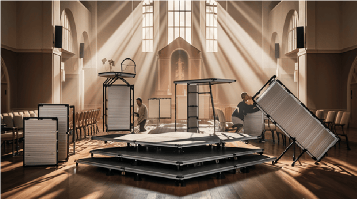 Portable Staging for Churches - NexGen Portable Staging
